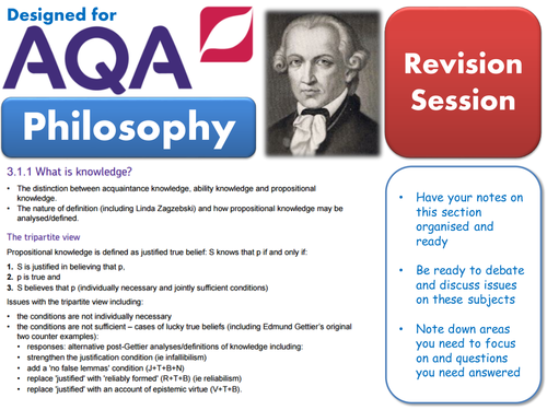 What is Knowledge? ( AQA Philosophy ) Epistemology Revision Session AS ...