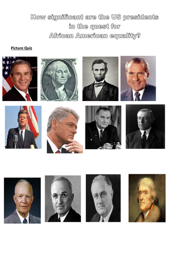 US presidents and the Civil Rights movement | Teaching Resources
