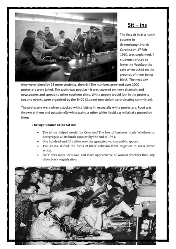 Civil Rights Movement in the USA after 1945 | Teaching Resources
