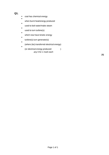 generating electricity Outstanding lesson | Teaching Resources