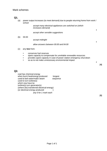 generating electricity Outstanding lesson | Teaching Resources