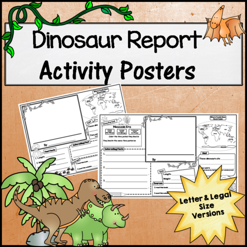 Dinosaur Research Activity Posters | Teaching Resources