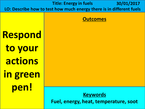 KS3 Year 7 Exploring Science - Energy Topic | Teaching Resources KS3 Year 7 Exploring Science - Energy Topic | Teaching Resources