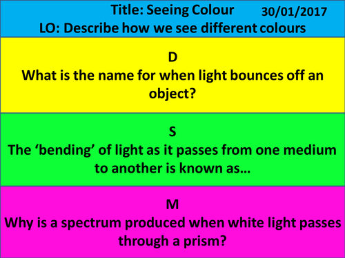 KS3 Y8 Exploring Science Bundle – Light | Teaching Resources