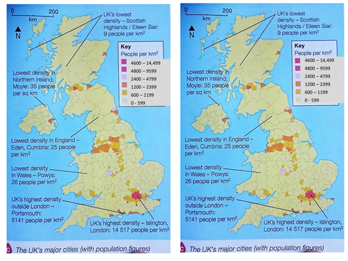 UK population distribution, New Urban Unit, AQA GCSE Geography ...