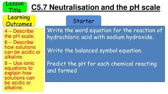 Neutralisation and the pH scale | Teaching Resources