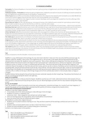 Introduction to Buddhism | Teaching Resources