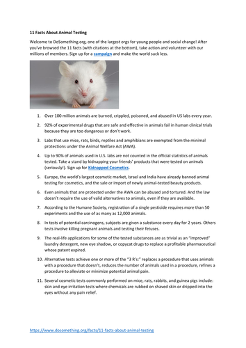 Planet Earth and Animal Rights Key Stage 3 | Teaching Resources