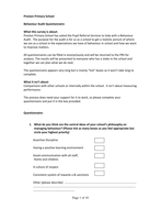 Primary Behaviour Audit Questionnaire for All Staff | Teaching Resources