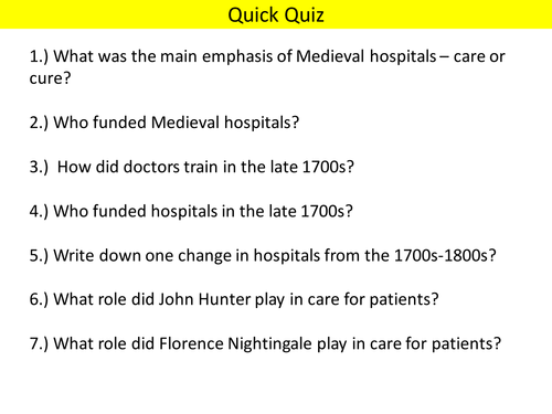 AQA (9-1) GCSE History - Health and the People - Lessons 1 - 20 ...