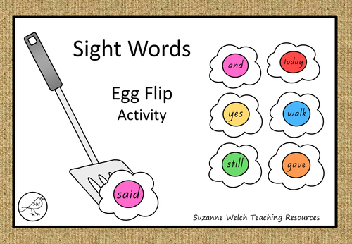 New Zealand High Frequency Sight Words - Egg Flip Activity | Teaching ...