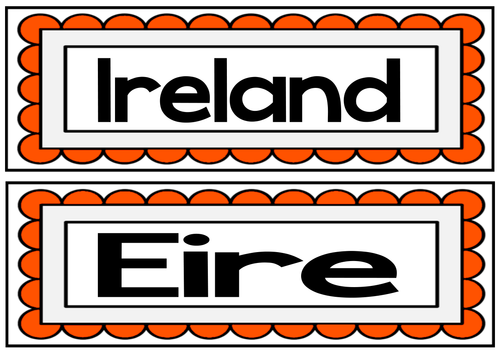 IRELAND TEACHING RESOURCES - GEOGRAPHY COUNTRY EIRE REPUBLIC EUROPE KEY ...
