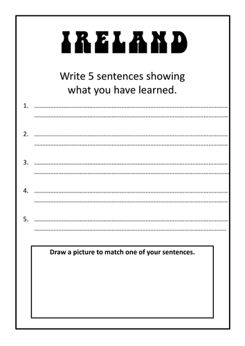 IRELAND TEACHING RESOURCES - GEOGRAPHY COUNTRY EIRE REPUBLIC EUROPE KEY ...