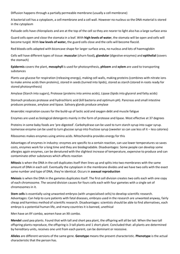 [GCSE] AQA ADDITIONAL SCIENCE REVISION SHEETS | Teaching Resources