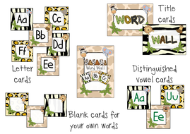 Safari Word Wall Labels | Teaching Resources