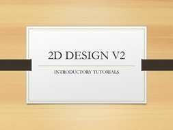 2D Design V2 Package | Teaching Resources