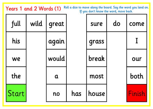 year-1-and-2-common-exception-words-board-game-ks1-year-year-2