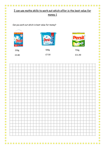 Best Value for Money Maths / Best Deal Maths | Teaching Resources
