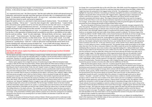 Stave 1 and Stave 5: Scrooge's Transformation in A Christmas Carol ...