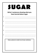 SUGAR TEACHING RESOURCES KS2 DISPLAY FOOD TECHNOLOGY HEALTHY EATING ...