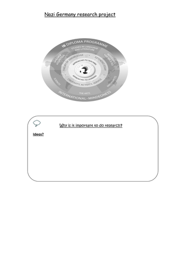 Nazi research project | Teaching Resources