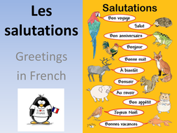 Les salutations - basic greetings in French | Teaching Resources
