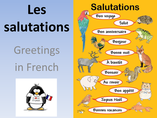 Les salutations - basic greetings in French | Teaching Resources