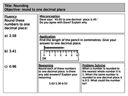 Mastery Maths - Rounding - Round to one decimal place | Teaching Resources