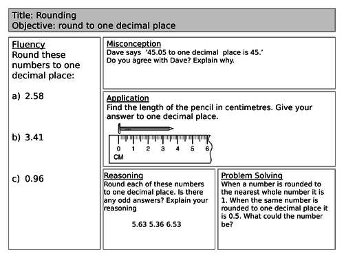Mastery Maths - Rounding - Round to one decimal place | Teaching Resources