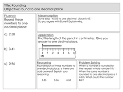 Mastery Maths - Rounding - Round to one decimal place by ...