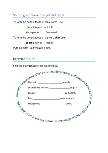 Le weekend dernier (2 lessons) - Studio 3 Module 3 Unit 5 | Teaching ...