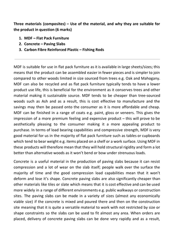 Product Design - A Level/GCSE Past Paper Question + Answer | Teaching ...