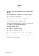 Shakespeare: Macbeth Activity Pack for KS2 | Teaching Resources