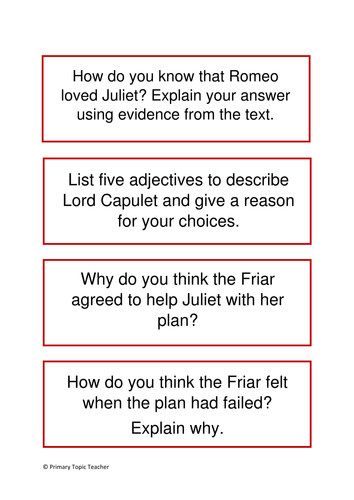 Shakespeare: Romeo and Juliet Activity Pack KS2 | Teaching Resources