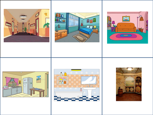 French: Picture pairs: The House (higher level version) | Teaching ...