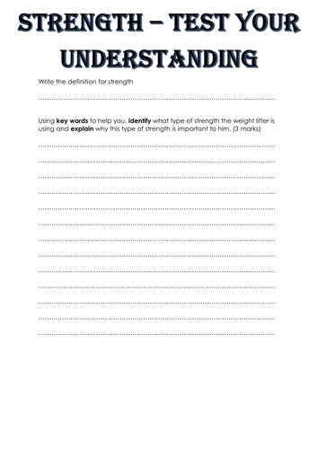 AQA GCSE PE 2016 specification - Physical training worksheets ...