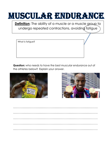 AQA GCSE PE 2016 specification - Physical training worksheets ...