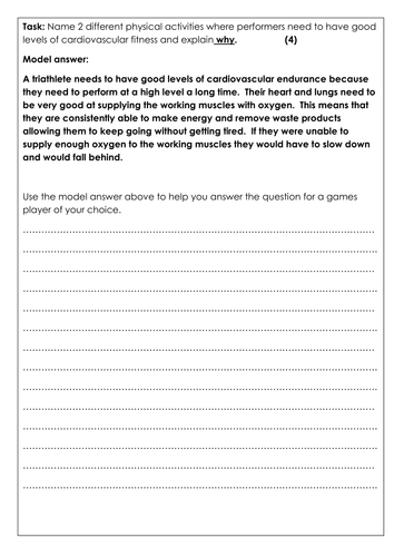 AQA GCSE PE 2016 specification - Physical training worksheets ...