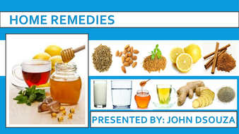 HOME REMEDIES FOR HEALTH DISORDERS | Teaching Resources