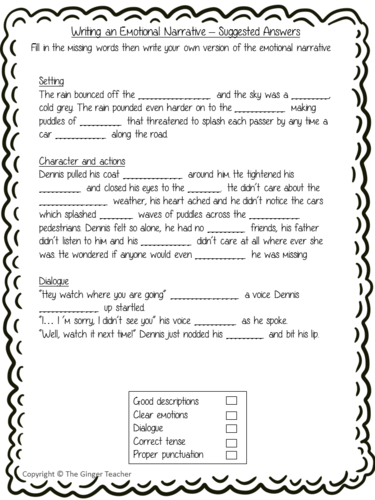 Complete Lesson Writing Emotion in Narrative – The Boy in the Dress ...