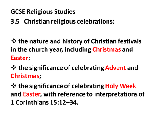 GCSE Religious Studies - How and Why do Christians celebrate Christmas ...
