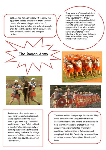 Roman Army/Soldiers | Teaching Resources