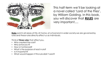 SOW FOR LORD OF THE FLIES | Teaching Resources