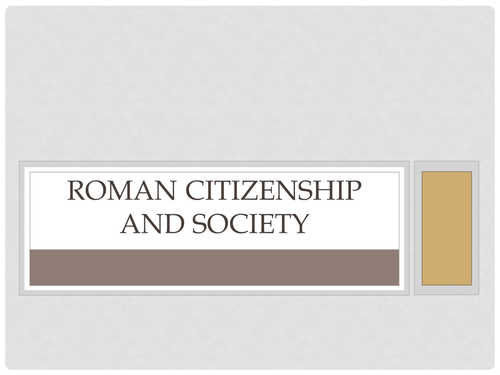 Roman Republic Government and Society | Teaching Resources