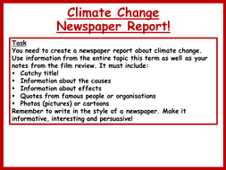 Climate Change SoW | Teaching Resources