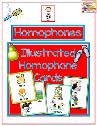 Homophones - Flash Cards | Teaching Resources