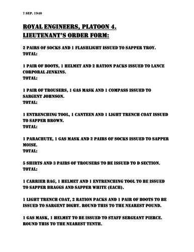 WW2 Maths for KS2 (Addition, Money, Budgeting) | Teaching Resources