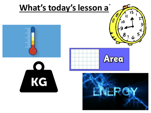Physical quantities and units - complete lesson. | Teaching Resources