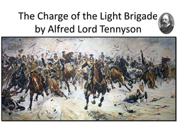 THE CHARGE OF THE LIGHT BRIGADE Tennyson Conflict Poetry PPT and Tasks ...