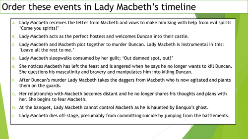 Lady Macbeth revision and exam practice lesson | Teaching Resources